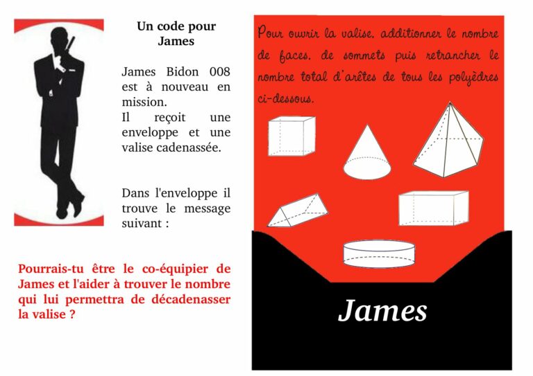 Un code pour James – Enigmathic