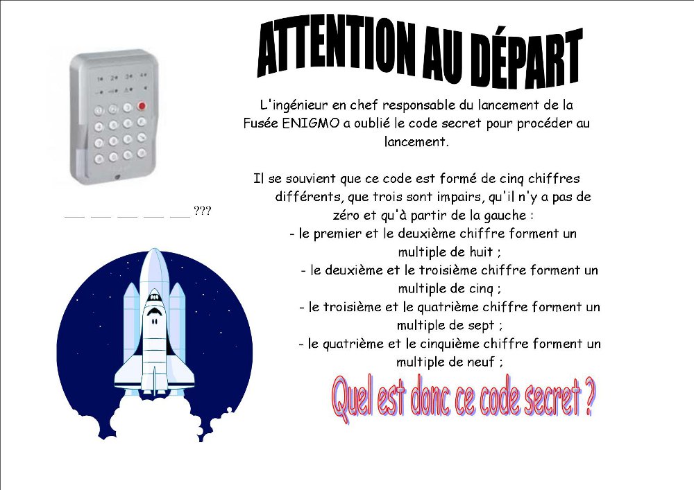 Attention au départ – Enigmathic