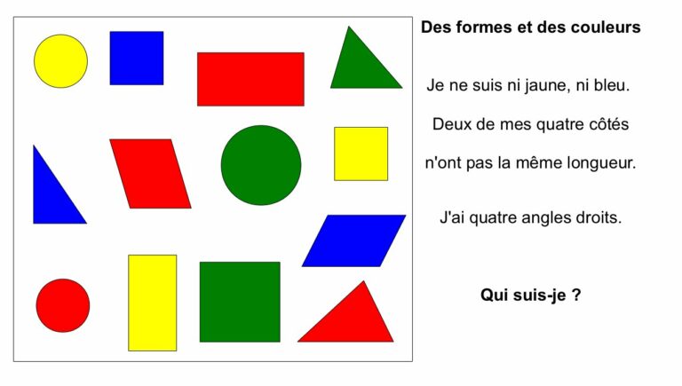 Des formes et des couleurs – Enigmathic